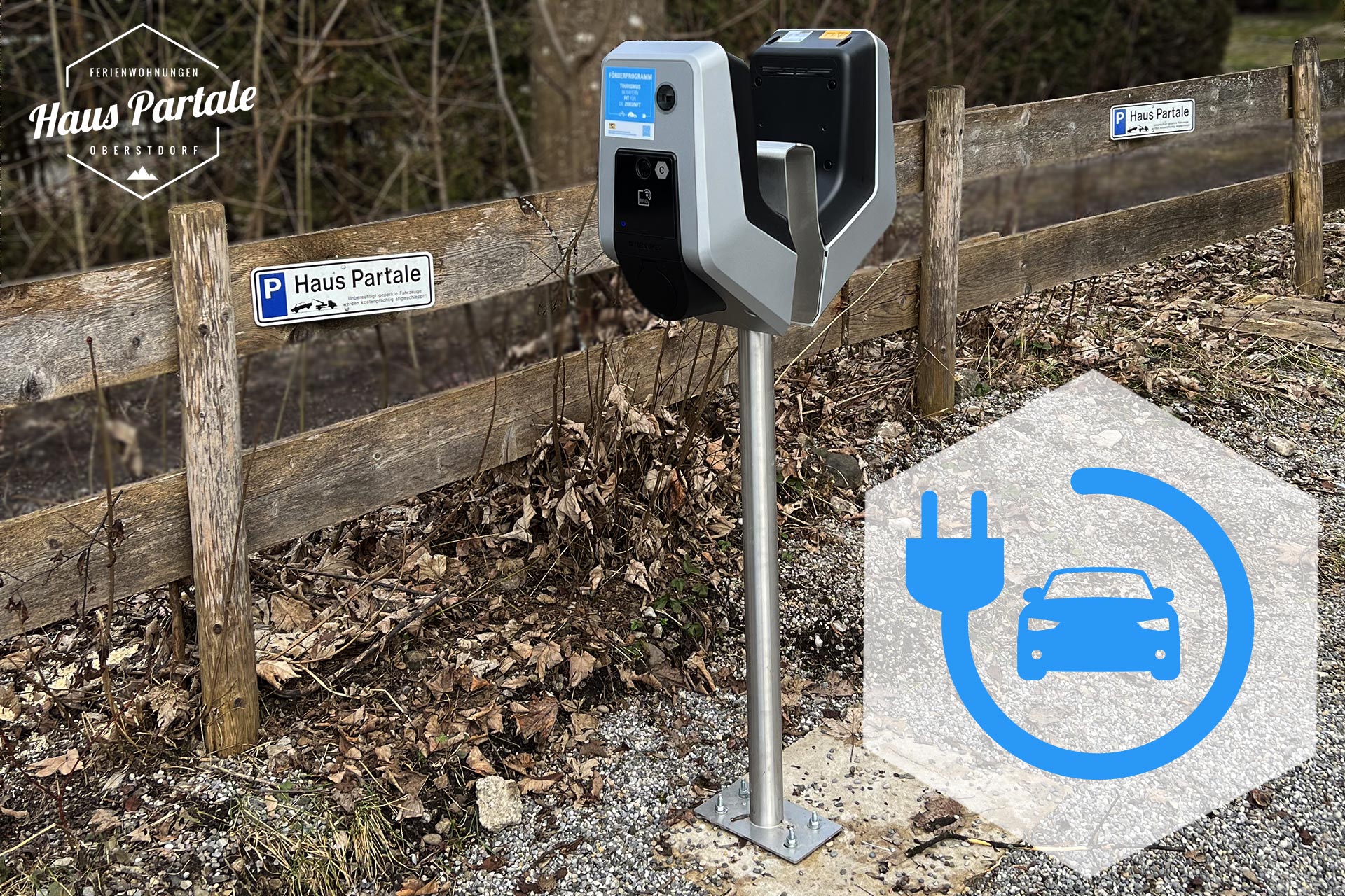 Neu! E-Auto Ladestation für unsere Hausgäste - Haus Partale